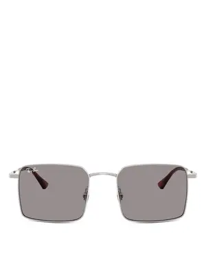 Ray-ban Square Sunglasses, 53mm - Silver/grey