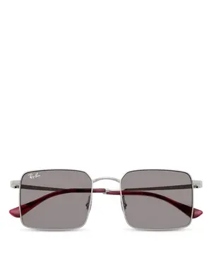 Ray-ban Square Sunglasses, 53mm - Silver/grey