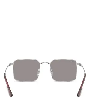 Ray-ban Square Sunglasses, 53mm - Silver/grey