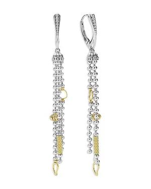 Lagos 18k Yellow Gold And Sterling Icon Tassel Drop Earrings