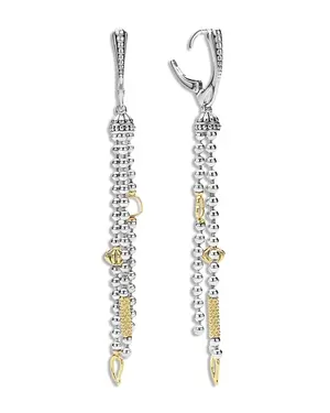 Lagos 18k Yellow Gold And Sterling Icon Tassel Drop Earrings
