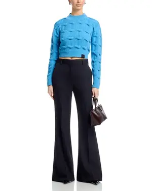 Stella McCartney Low Rise Bootcut Wool Pants