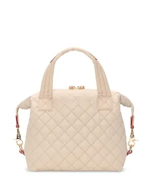 Mz Wallace Small Sutton Deluxe Bag - Buff/gold