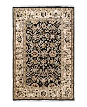Bloomingdale'S Mogul M1272 Area Rug 6'0x9'3 - Black