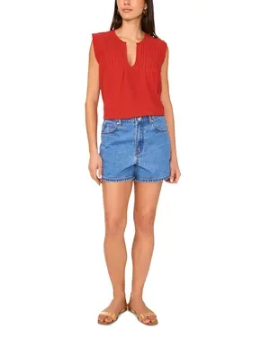 Vince Camuto Pintucked Top