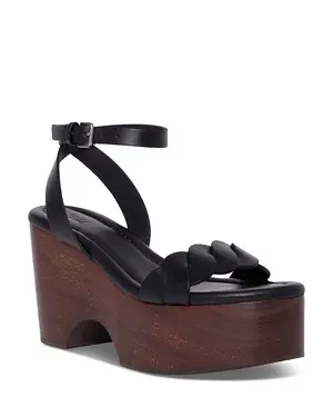 Paige Romy Platform Sandals - Black