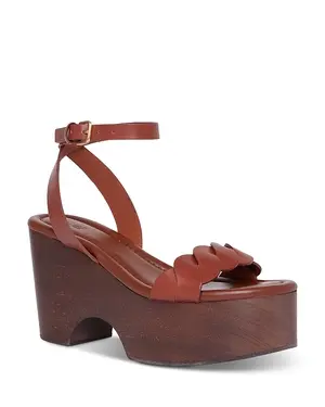 Paige Romy Platform Sandals - Whisky