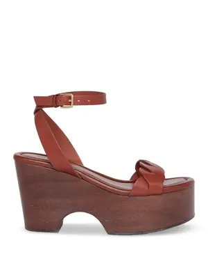 Paige Romy Platform Sandals - Whisky