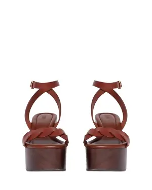 Paige Romy Platform Sandals - Whisky
