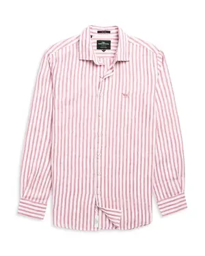 Rodd & Gunn Seadown Linen Striped Shirt - Rosewater