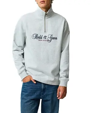 Rodd & Gunn Jubilee Quarter-zip Sweatshirt - Ash