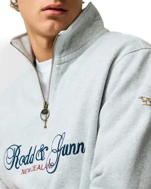 Rodd & Gunn Jubilee Quarter-zip Sweatshirt - Ash