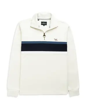 Rodd & Gunn Chesterfield Quarter-zip Sweatshirt - Bone