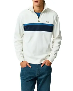 Rodd & Gunn Chesterfield Quarter-zip Sweatshirt - Bone