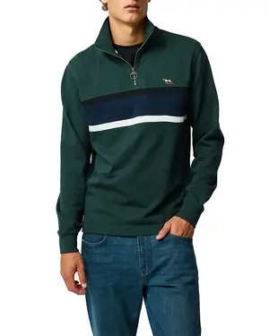 Rodd & Gunn Chesterfield Quarter-zip Sweatshirt - Forest