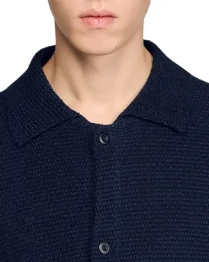 Sandro Jute Shirt - Navy Blue
