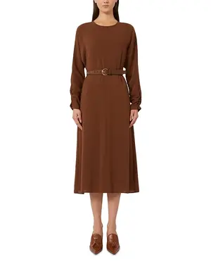 Max Mara Mstzerbino Belted Midi Dress