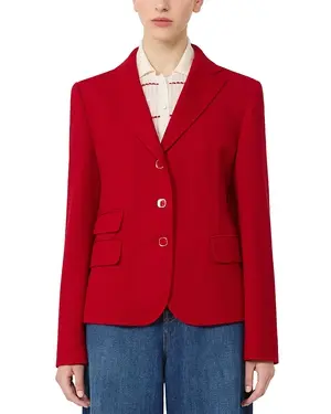 Max Mara Mstemiro Blazer - Red