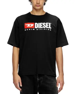 DIESEL® Relaxed Fit Logo Graphic T-shirt - Deep/black