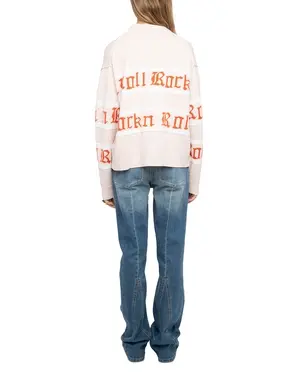 Zadig&Voltaire Markuz Wool-blend Crewneck Sweater - Pearly