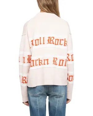 Zadig&Voltaire Markuz Wool-blend Crewneck Sweater - Pearly