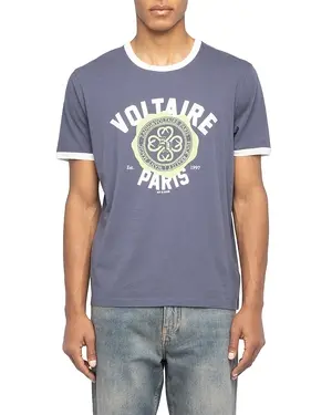 Zadig&Voltaire Woody Logo Ringer T-shirt - Storm