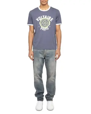 Zadig&Voltaire Woody Logo Ringer T-shirt - Storm