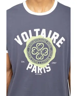 Zadig&Voltaire Woody Logo Ringer T-shirt - Storm