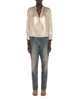 Zadig&Voltaire Tink Satin Blouse - Gold