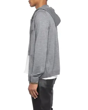 Zadig&Voltaire Double Cuff Logo Hoodie - Gris Chine