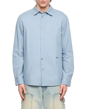 Zadig&Voltaire Classic Collar Linen Shirt - Sky