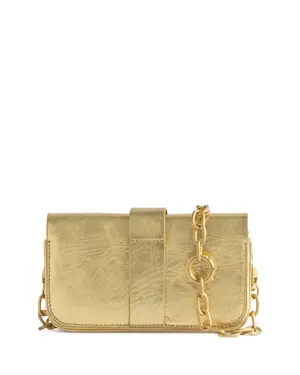 Zadig&Voltaire Kate Vintage Metallic Leather Wallet - Gold