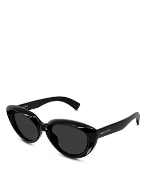 Saint Laurent Cat Eye Sunglasses, 53mm - Black