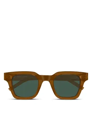 Saint Laurent Rectangular Sunglasses, 47mm - Brown