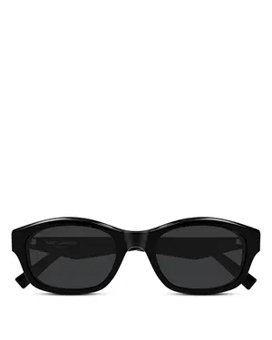 Saint Laurent Rectangular Sunglasses, 53mm - Black