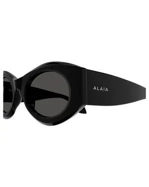 Alaïa Oval Sunglasses, 52mm - Black