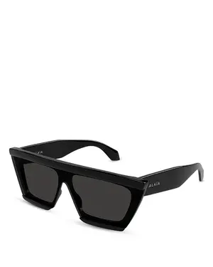 Alaïa Geometric Sunglasses, 99mm - Black