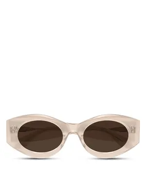 Alaïa 52mm Oval Sunglasses - Pink