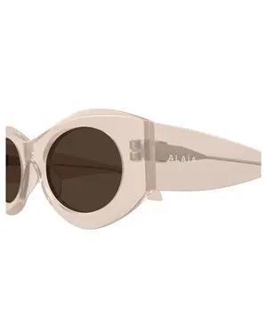 Alaïa 52mm Oval Sunglasses - Pink