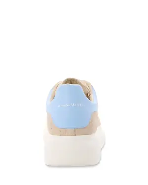 Alexander McQueen Brushed Suede Oversized Sneakers - Cloud Ivory