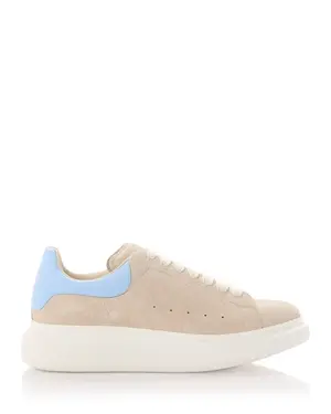 Alexander McQueen Brushed Suede Oversized Sneakers - Cloud Ivory