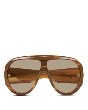 Bottega Veneta Mask Sunglasses, 99mm