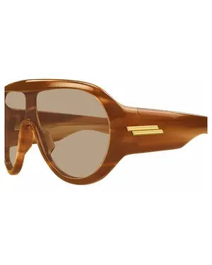Bottega Veneta Mask Sunglasses, 99mm