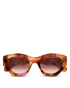 Chloé Cat Eye Sunglasses, 53mm - Havana/orange