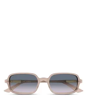 Chloé Rectangular Sunglasses, 53mm
