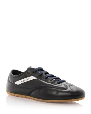 Alexander McQueen Boxe Nappa Leather Sneakers - Charcoal