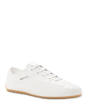 Alexander McQueen Boxe Nappa Leather Sneakers - Sand