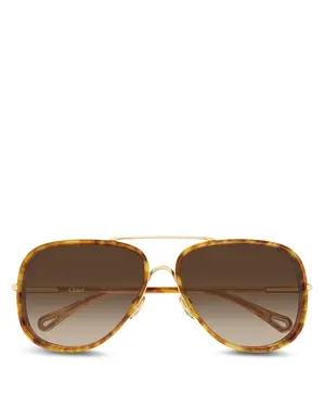 Chloé Pilot Sunglasses 60mm