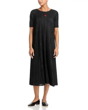 Issey Miyake Mellow Midi Dress - Black