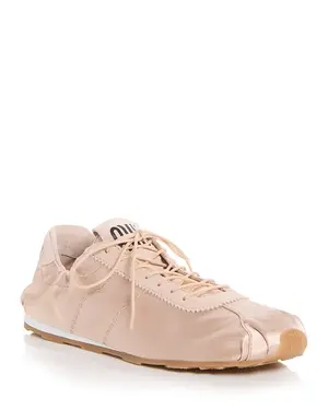 Miu Miu Lace Up Sneakers For Women